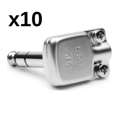 10 Pack - Squareplug SP650-S Right Angle TRS/Stereo Plug, Nickel | eBay