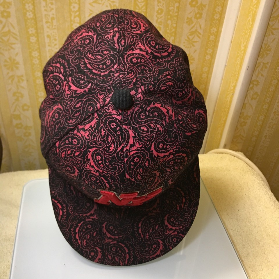 New BBI Fitted XL Cap NY Red Paisley | eBay