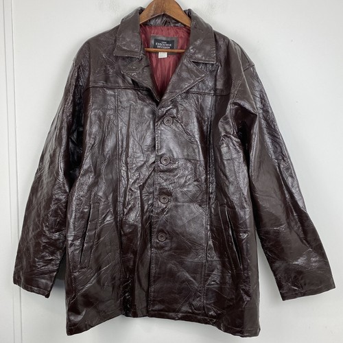 Vintage Haband Executive Division sz Large Men's Brown Patchwork ...