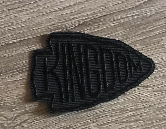 Kansas City Kingdom arrowhead patch, KC Chiefs, embroidered arrowhead ...