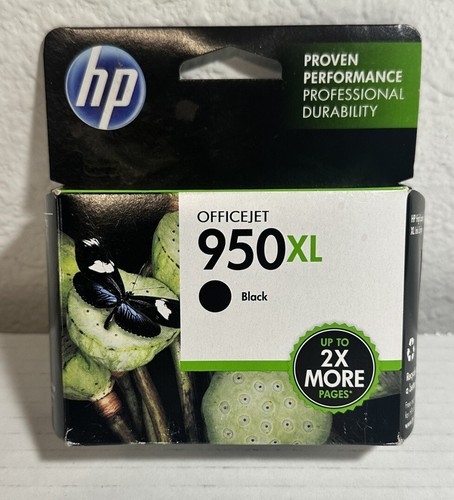 HP 950XL Black Ink OfficeJet Genuine 8100 8110 8600 Never Opened Sept ...