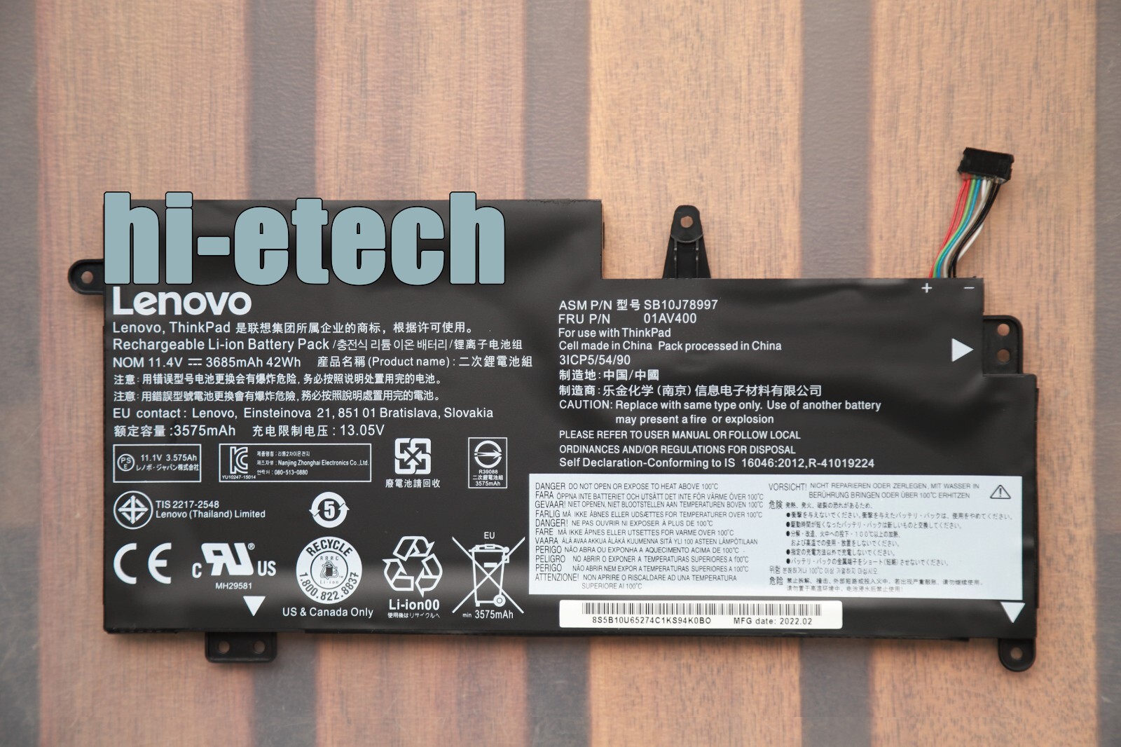 New Genuine 01AV400 01AV436 01AV401 Battery for Lenovo ThinkPad S2 ...