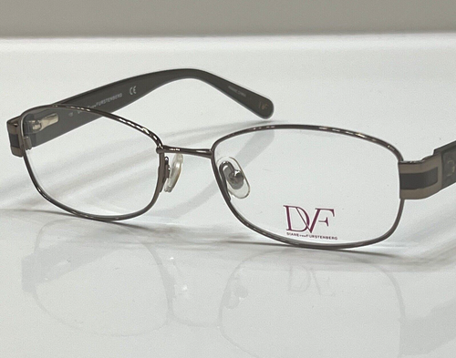 NEW Diane von Furstenberg DVF 8040 201 Glossy Bronze Eyeglasses Frames ...