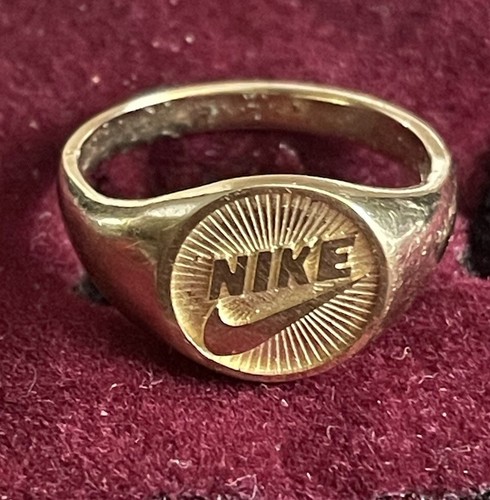 10k Solid Yellow Gold Nike Ring 4 Grams | eBay