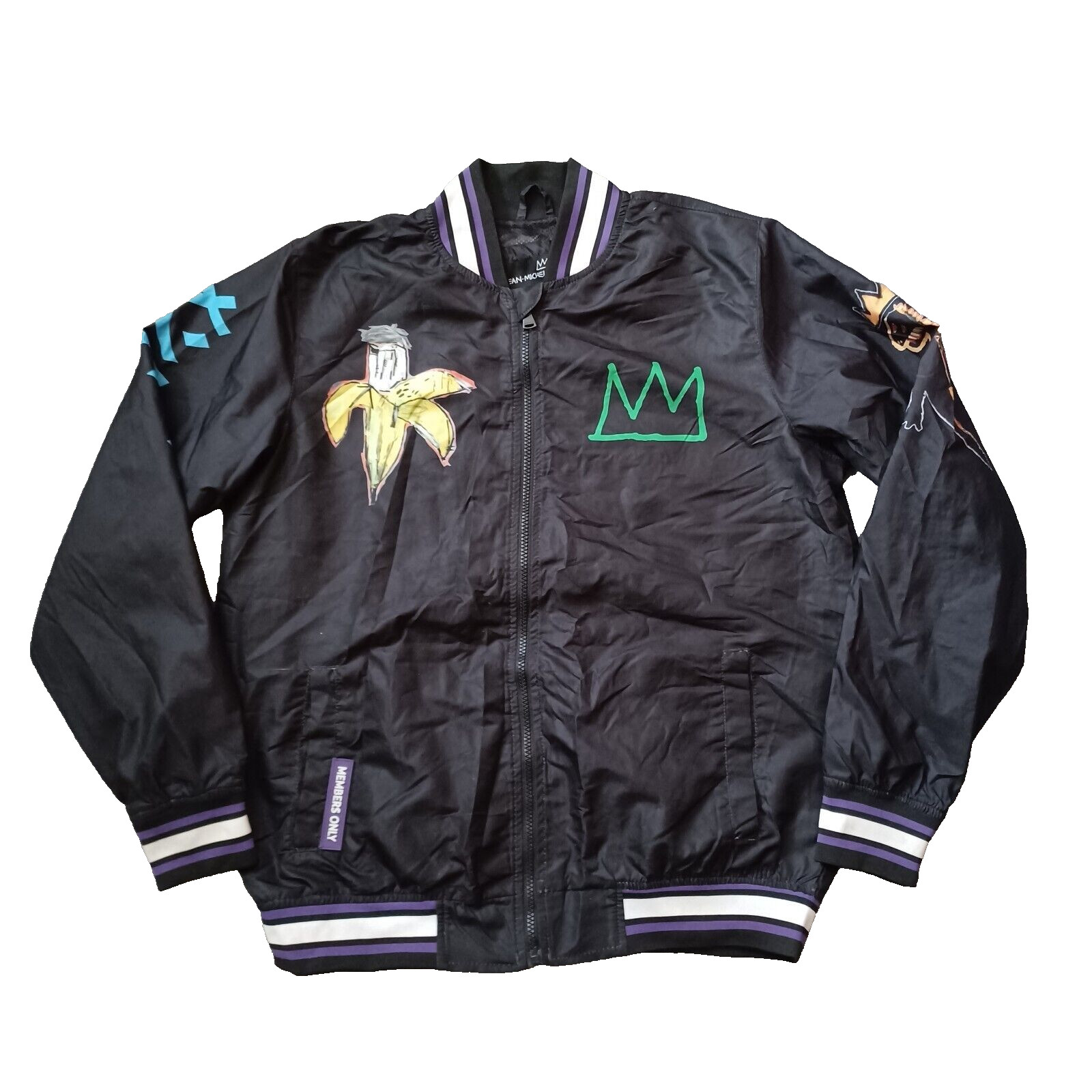 Members Only +Jean Michel Basquiat Jacket Men S Black… - Gem