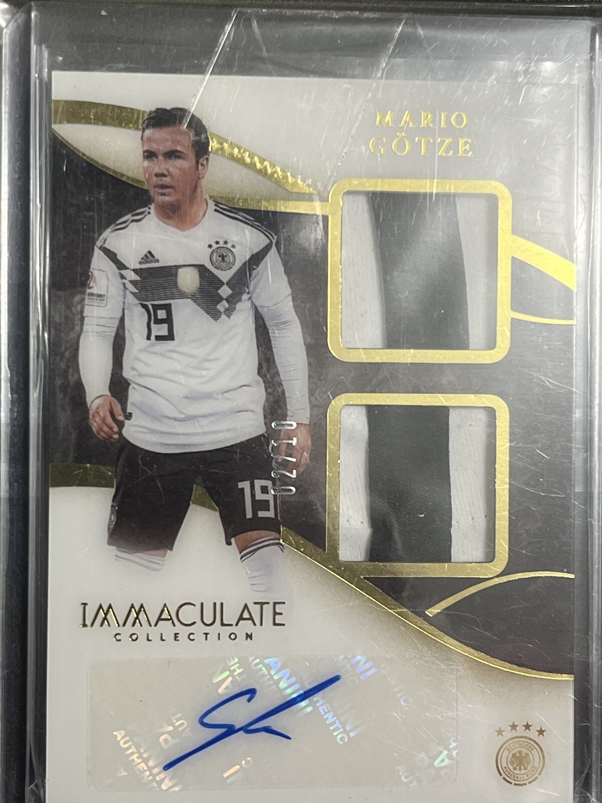 Mario Gotze 2020 Immaculate #PR-MG Premium Swatch Autographs - Platinum ...