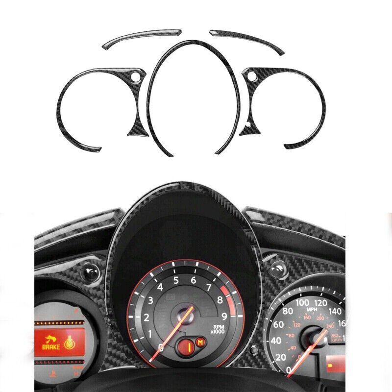 12Pcs Real Carbon Fiber Interior Full Set Cover Trim For Nissan 370Z ...