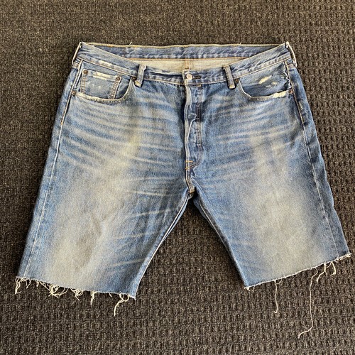 Vintage Levi’s 501 Cut Off Shorts Size 40 Distressed Wash Fringe 10 ...