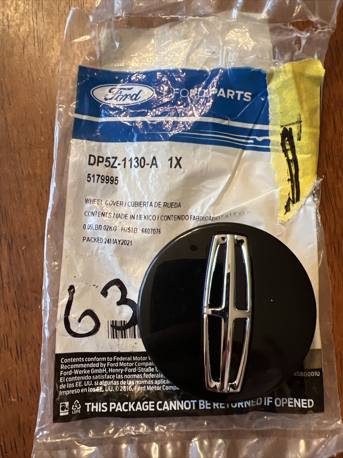 13 thru 20 Lincoln MKC MKZ MKX Nautilus Continental OEM Wheel Center Cap SINGLE | eBay