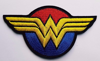 Wonder Woman Logo Red Blue and Yellow Wonder Woman Movie logo Iron On ...