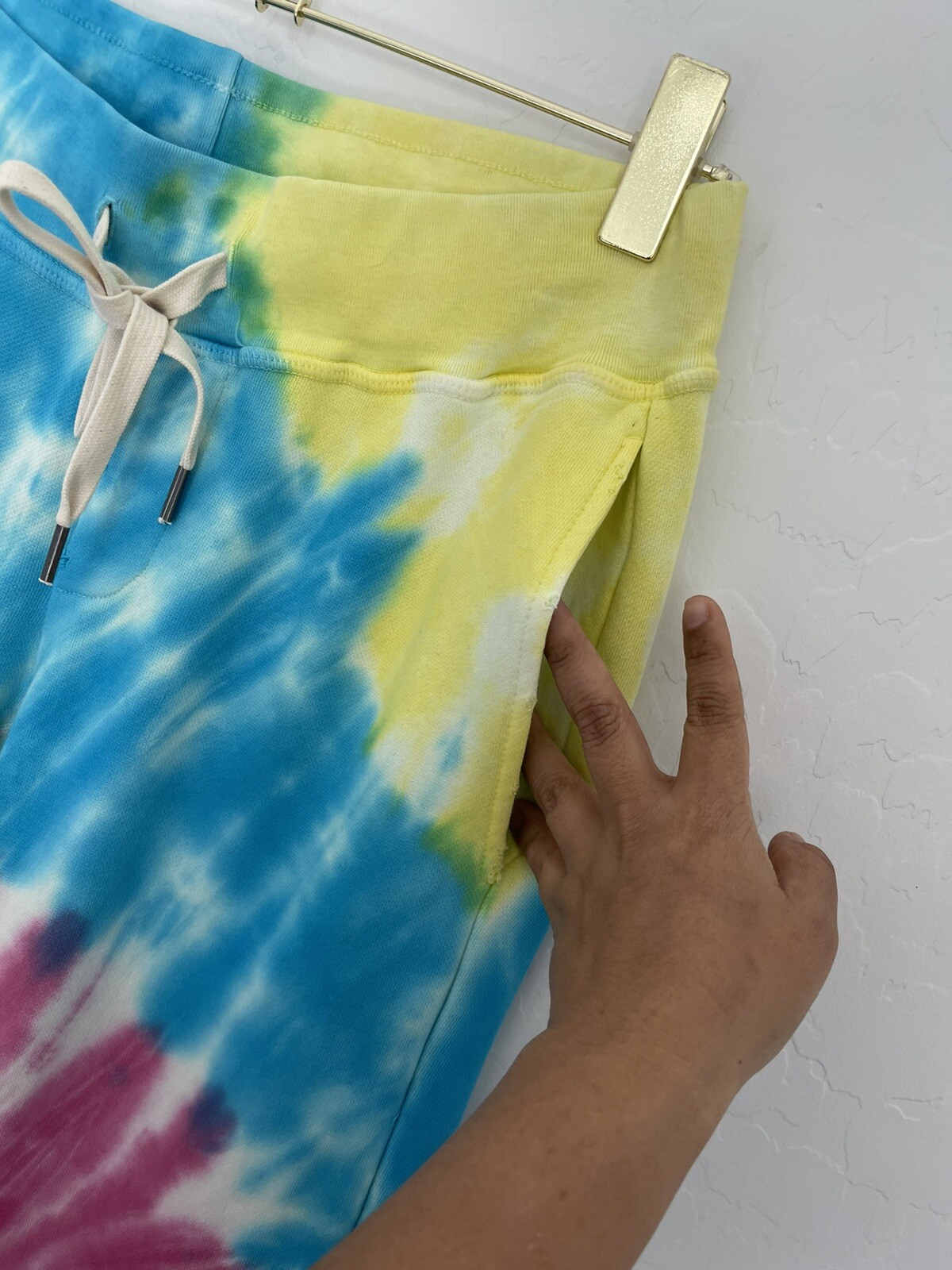 NSF CLOTHING Sayde Slouchy Slim Joggers Sweatpants in Tie Dye Sz M NWOT ...