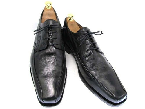 Men's Used Borelli Swirl Toe Dress Shoes 8.5 US / 42 Leather Black | eBay