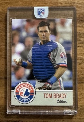 Tom Brady EXPOS Rookie SP Baseball Card #12 RC Montreal Expos - SEALED ...