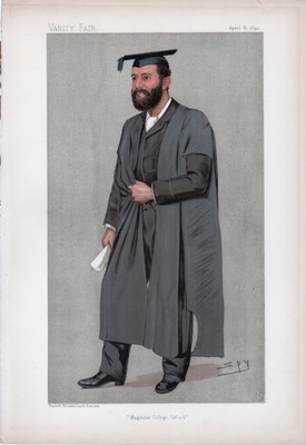 Antique Vanity Fair Teacher Lithograph of Herbert Warren, 1893 | eBay
