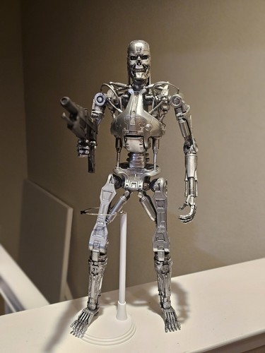 Custom Weathered 1/4 18" Terminator T-800 T1 T2 Chrome Endoskeleton ...