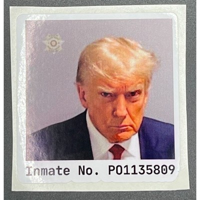 Donald Trump Mug Shot Bumper Sticker Georgia Inmate P01135809 - Kiss ...