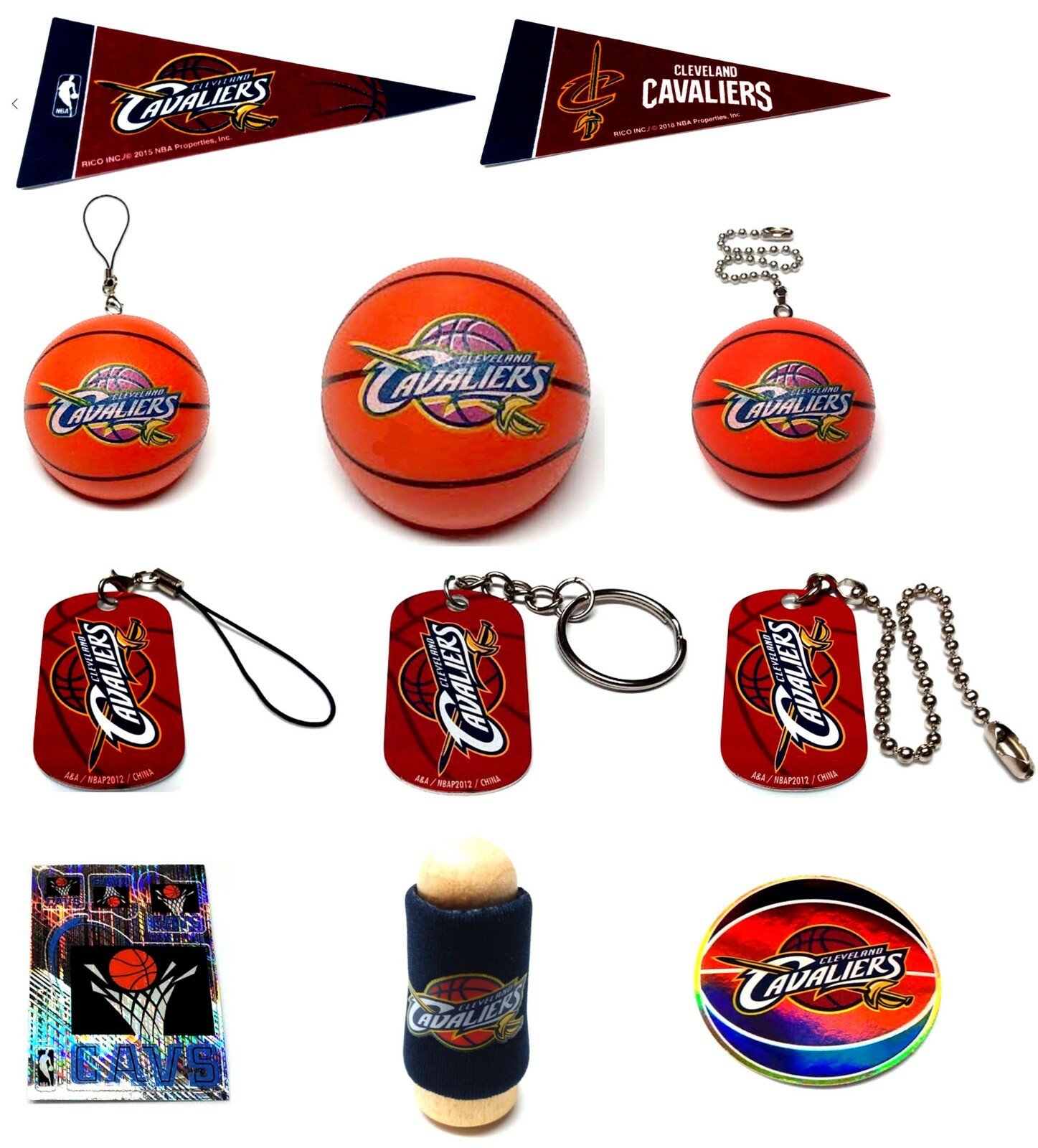 CLEVELAND CAVALIERS NBA MINI BASKETBALL VENDING KEYCHAIN-DANGLER-PULL ...