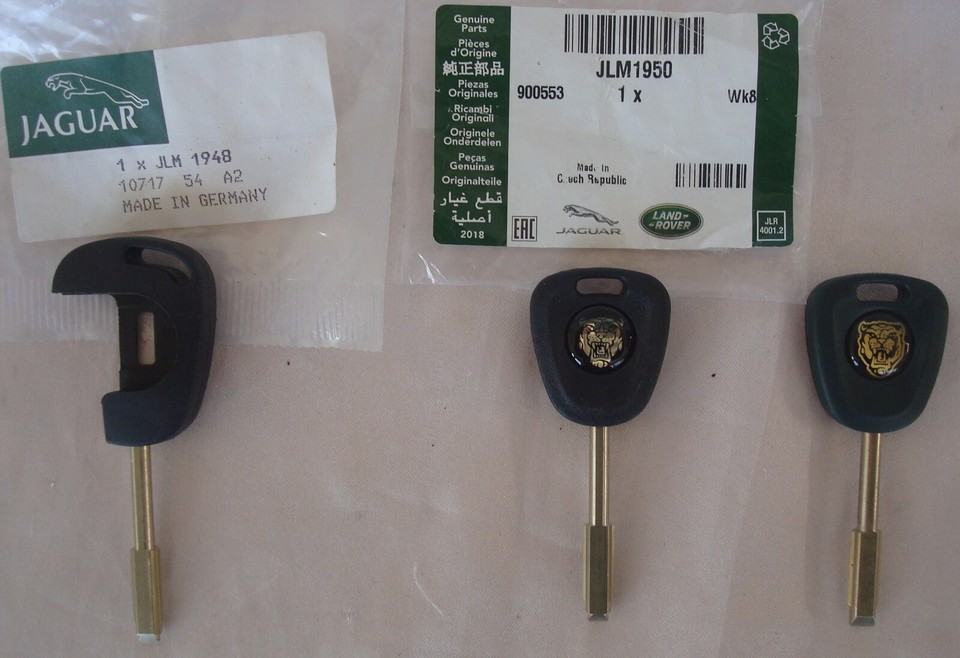 NEW JAGUAR XJS XJ6 BLANK KEY SET JLM1948 , JLM1949 , JLM1950 | eBay