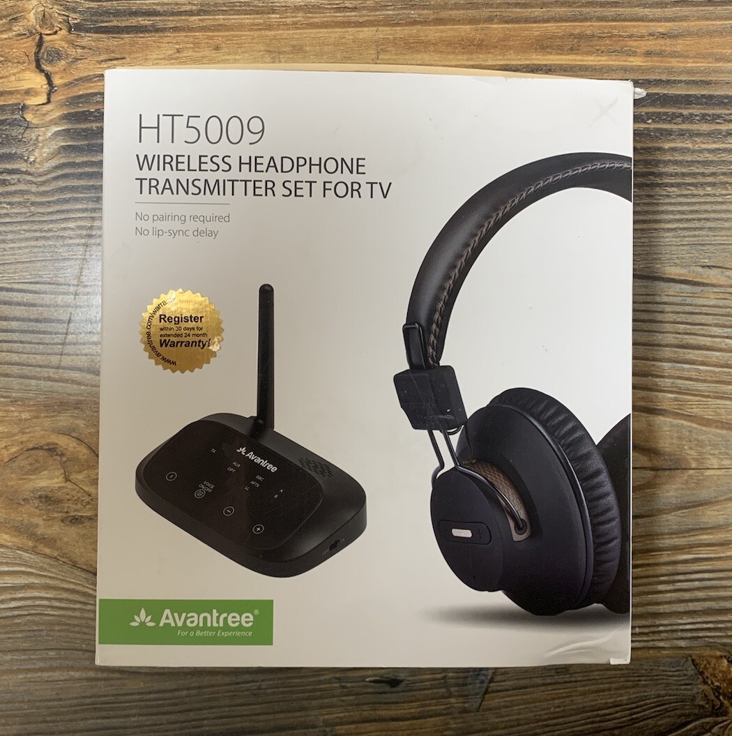 Avantree HT5009 40Hrs Wireless Bluetooth Headphones for TV Watching ...
