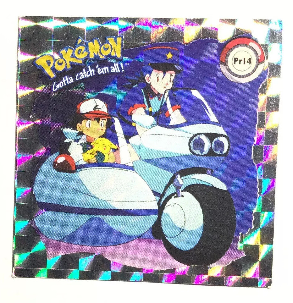 Pikachu and Ash PR14 Pokemon Artbox Sticker Prizm Series 1 1999 | eBay