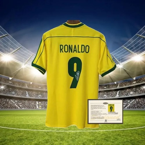 signed R9 Ronaldo Brazil Football/Soccer Jersey *Printed signature | eBay