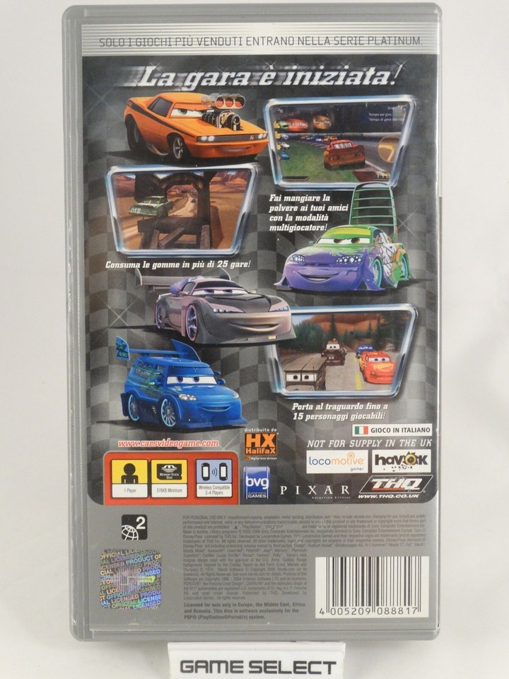 Disney Pixar Cars Raging Engines Sony PSP PAL ITA Original Complete | eBay