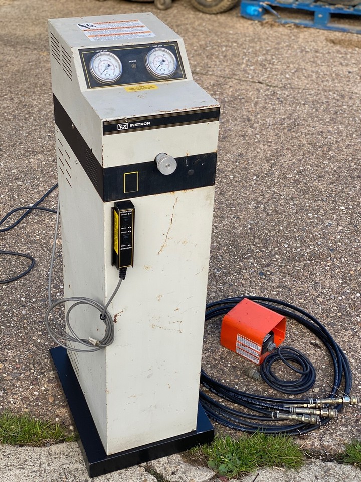 INSTRON HYDRAULIC GRIP PUMP TOWER Tensile Strength Fatigue Testing ...