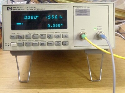 HP 8156A 1310/1550nm Optical Attenuator Option 201 pass self test | eBay