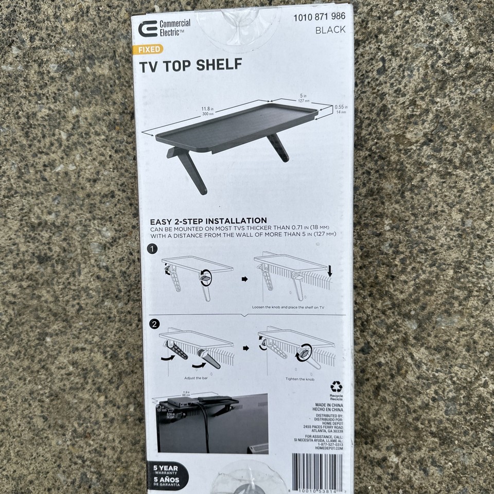 TV Top Shelf Attachment Organizer for Streaming Devices and Accessories ...
