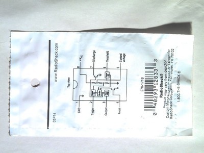 TLC555 Low power timer IC RadioShack 276-1718 | eBay