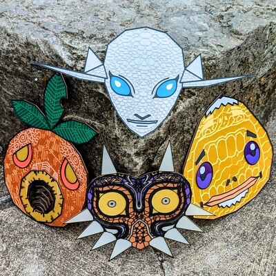 The Legend of Zelda: Majora's Mask/Goron/Zora/Scrub Set, 3D printed ...