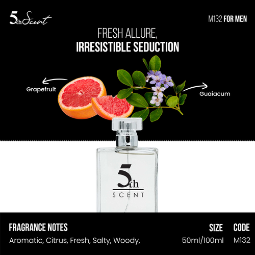5th Scent - M132 - Eau De Parfum - Perfume for Men - Aromatic and Fresh ...