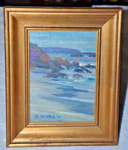 DAVID SPURLIN JR. (1923-2009) impressionist Seascape painting Laguna ...