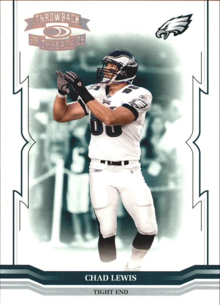 2005 Donruss Throwback Threads - Chad Lewis #109 Bronze Holo Foil /250 ...