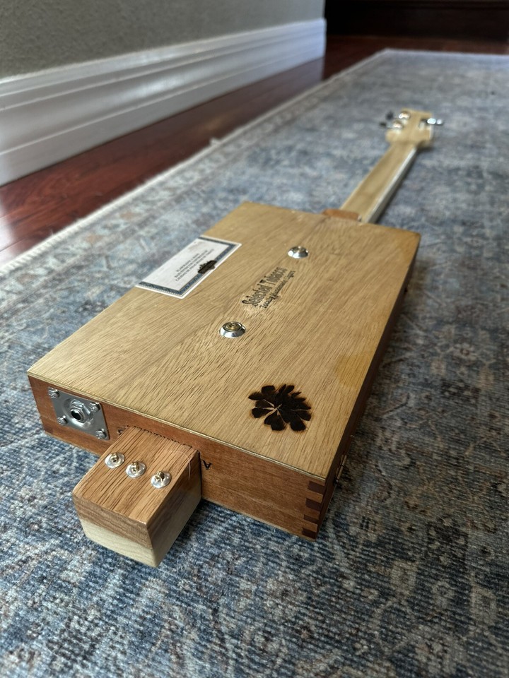 Cigar box guitar, 3 string electric guitar, handmade cbg | eBay
