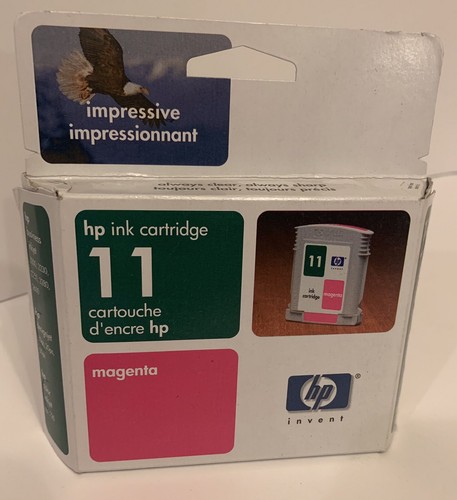 New HP Ink Cartridge 11 Magenta In Box Inkjet 2200 2600 cp1700 Exp Aug ...