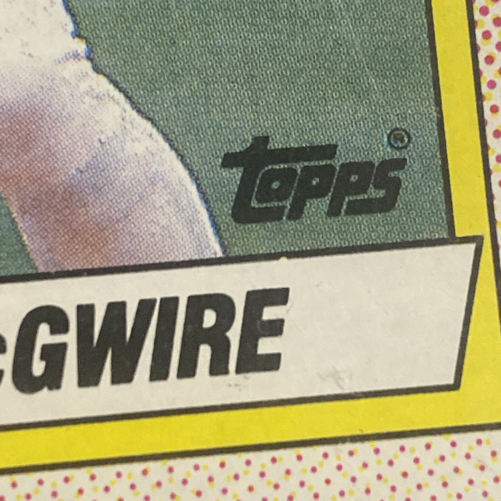 RARE GHOST ERROR 1990 Topps - #690 Mark McGwire | eBay