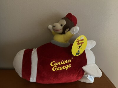 Curious George plush vintage 9" Rocket ship/Blimp Toy Network | eBay