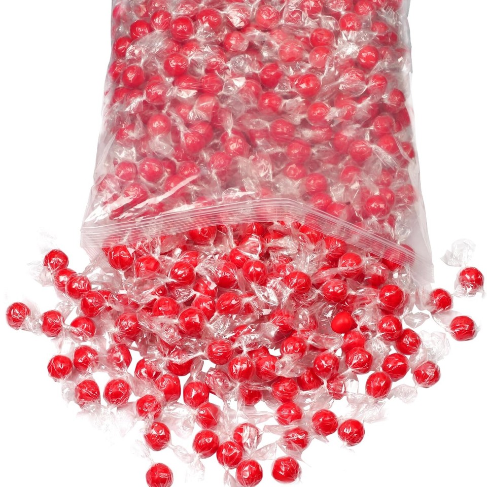Red Hot Cinnamon Candy Balls - 5 Pounds - Individually Wrapped Hot Fire ...