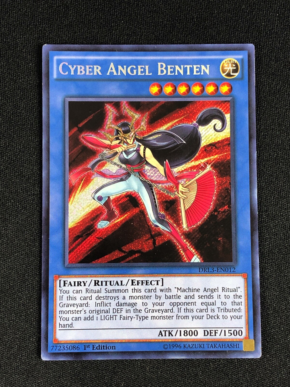 YUGIOH CYBER ANGEL BENTEN DRL3-EN012 1ST SECRET LIGHT PLAY | eBay
