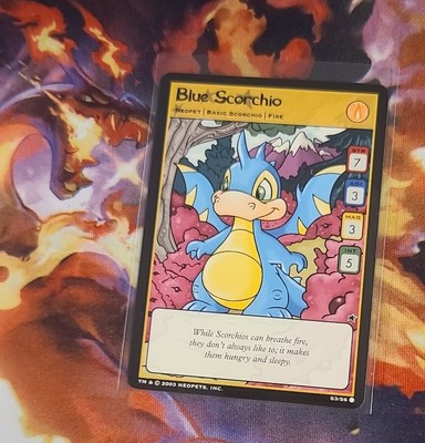 NEOPETS BLUE SCORCHIO BASE SET S3/S6 WOTC VINTAGE MINT VHTF! | eBay