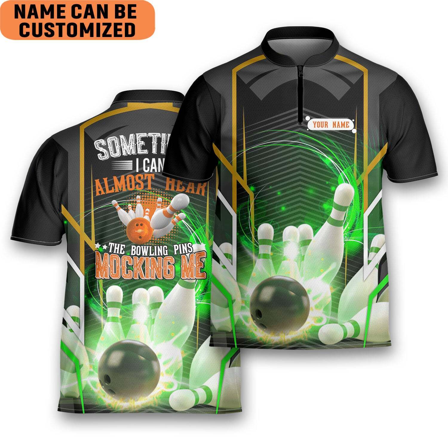 Personalized 3D Bowling Jerseys for Men, Custom Bowling Shirts for Men ...