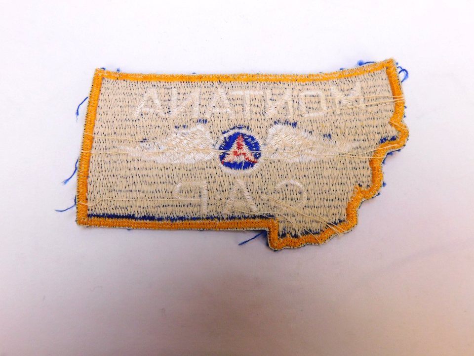 Vintage Air Force Auxillary Civil Air Patrol CAP Montana Patch Cut Edge ...