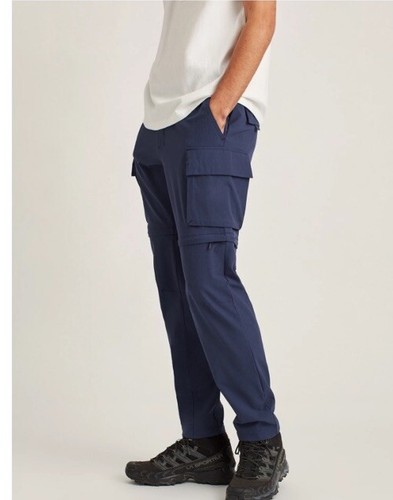 Bonobos Fielder Men's Stretch Cargo Convertible Pants Blue Large ...