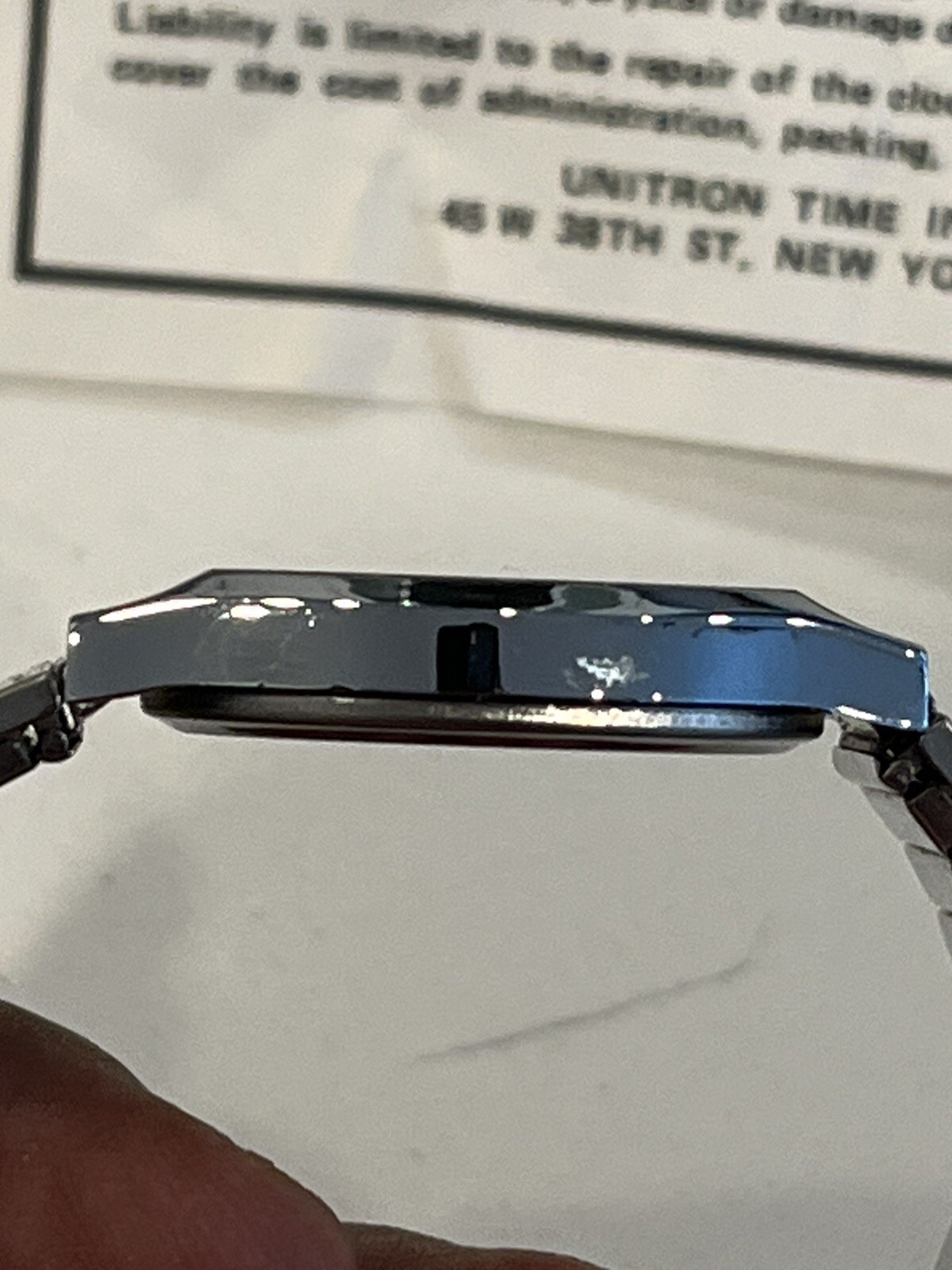 Vintage Unitron Mens Silver LCD Digital Quartz Watch~Date NOS NEW | eBay