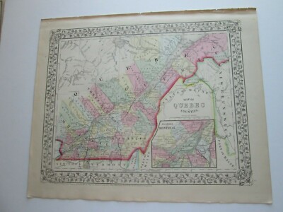 Pre-1900 - Map Of Quebec - Vatican