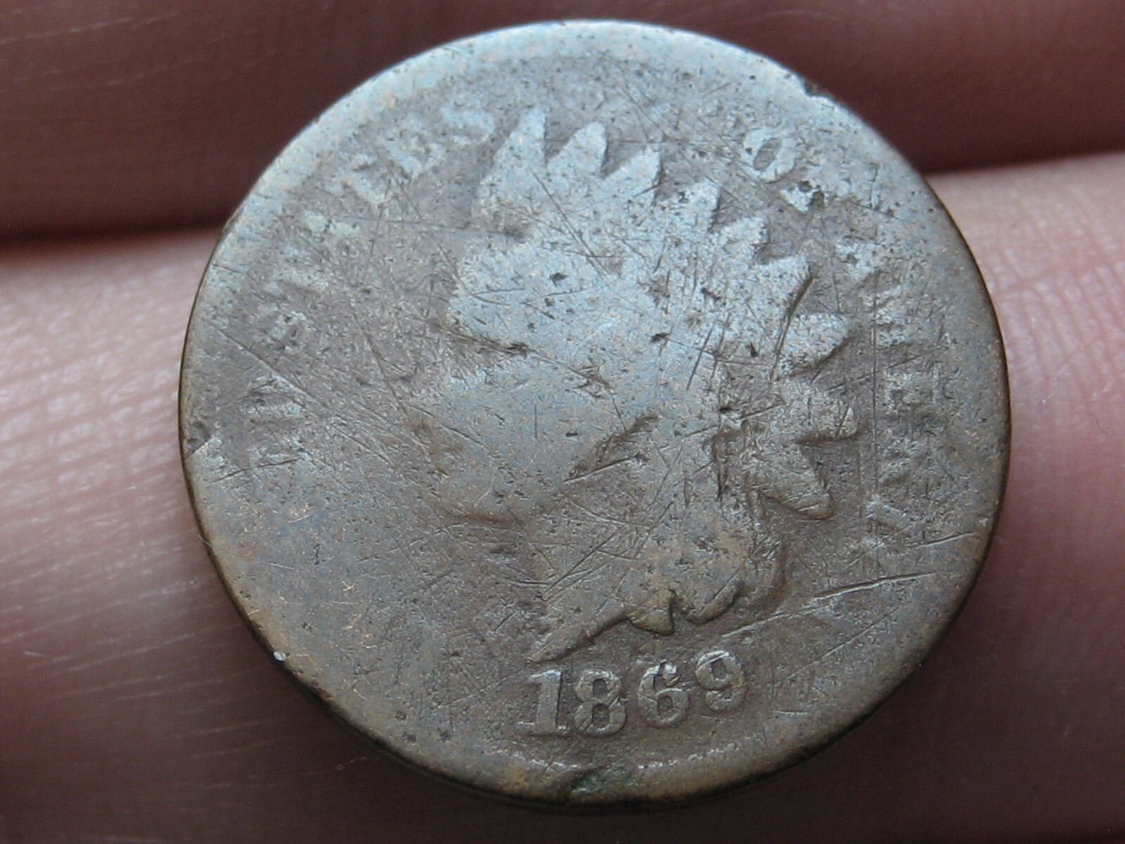 1869 Indian Head Cent Penny- Good Details | eBay