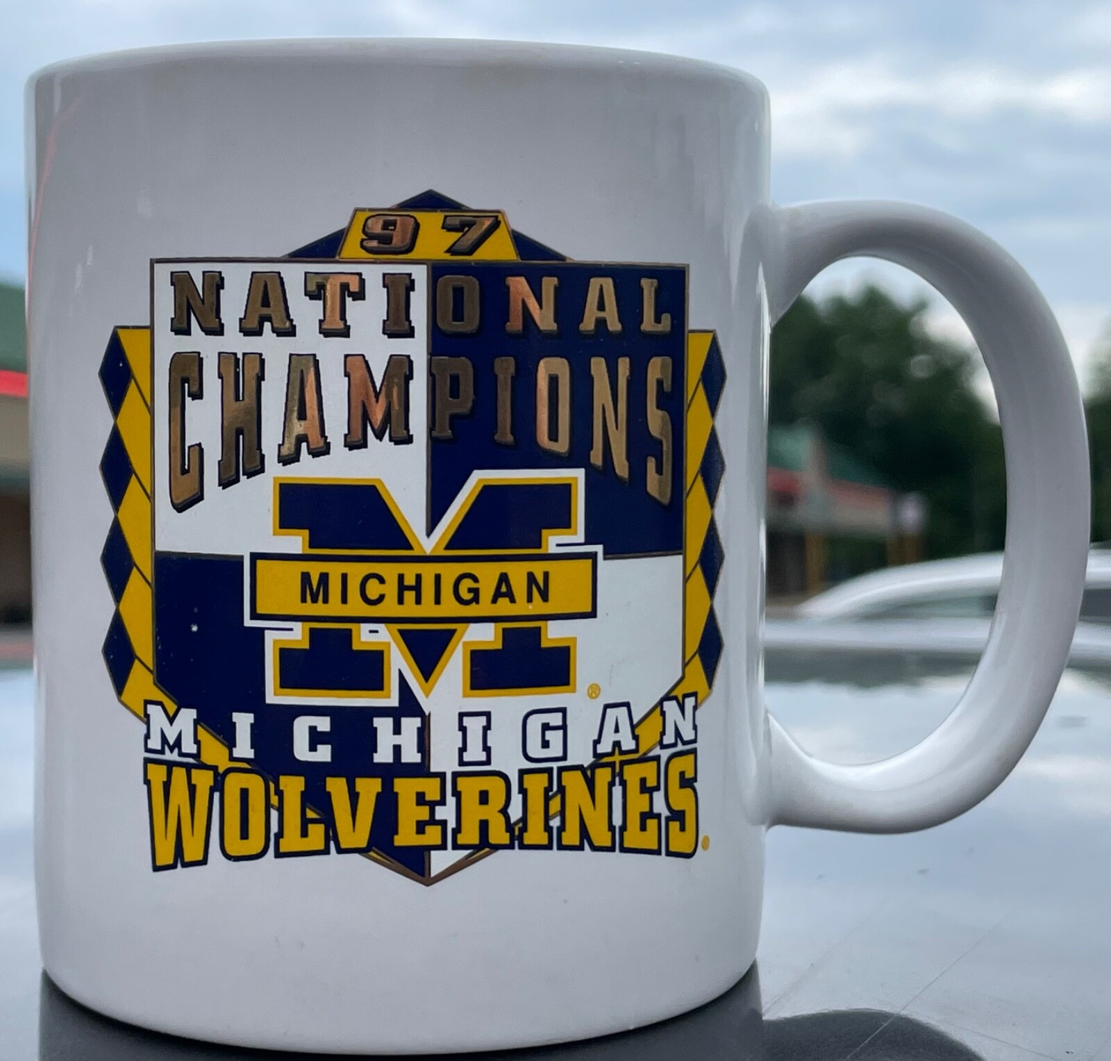 1997 UNIVERSITY OF MICHIGAN WOLVERINES NATIONAL CHAMPIONS COFFEE MUG ...
