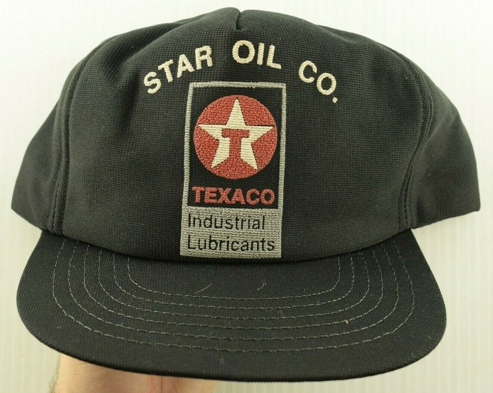 Vintage Snap Back Trucker Hat Texaco Industrial Lubricants Star Oil Co ...