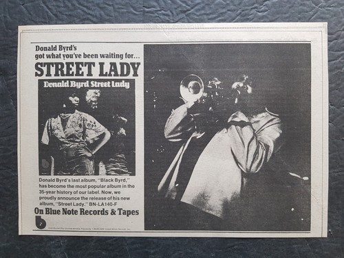 Donald Byrd Street Lady Album Promo Print Advertisement Vintage 1974 | eBay